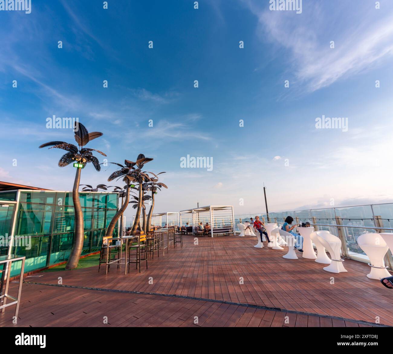 Penang Island,Malaysia-April 26 2023: At sunset on George Town's ...