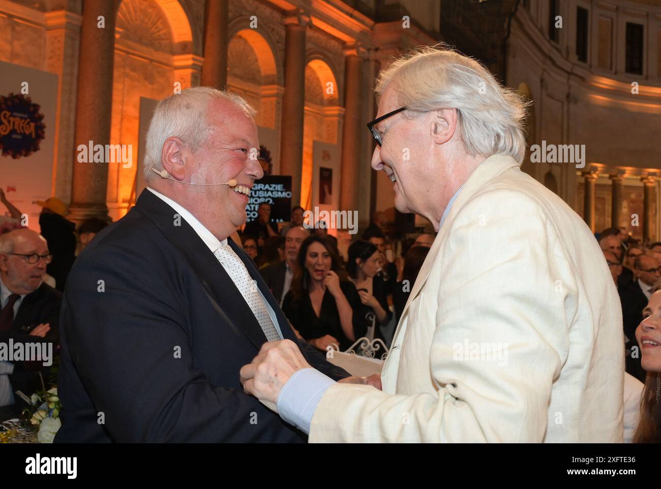 Rome, Award ceremony of the LXXVIII Strega Prize at the Nymphaeum of ...