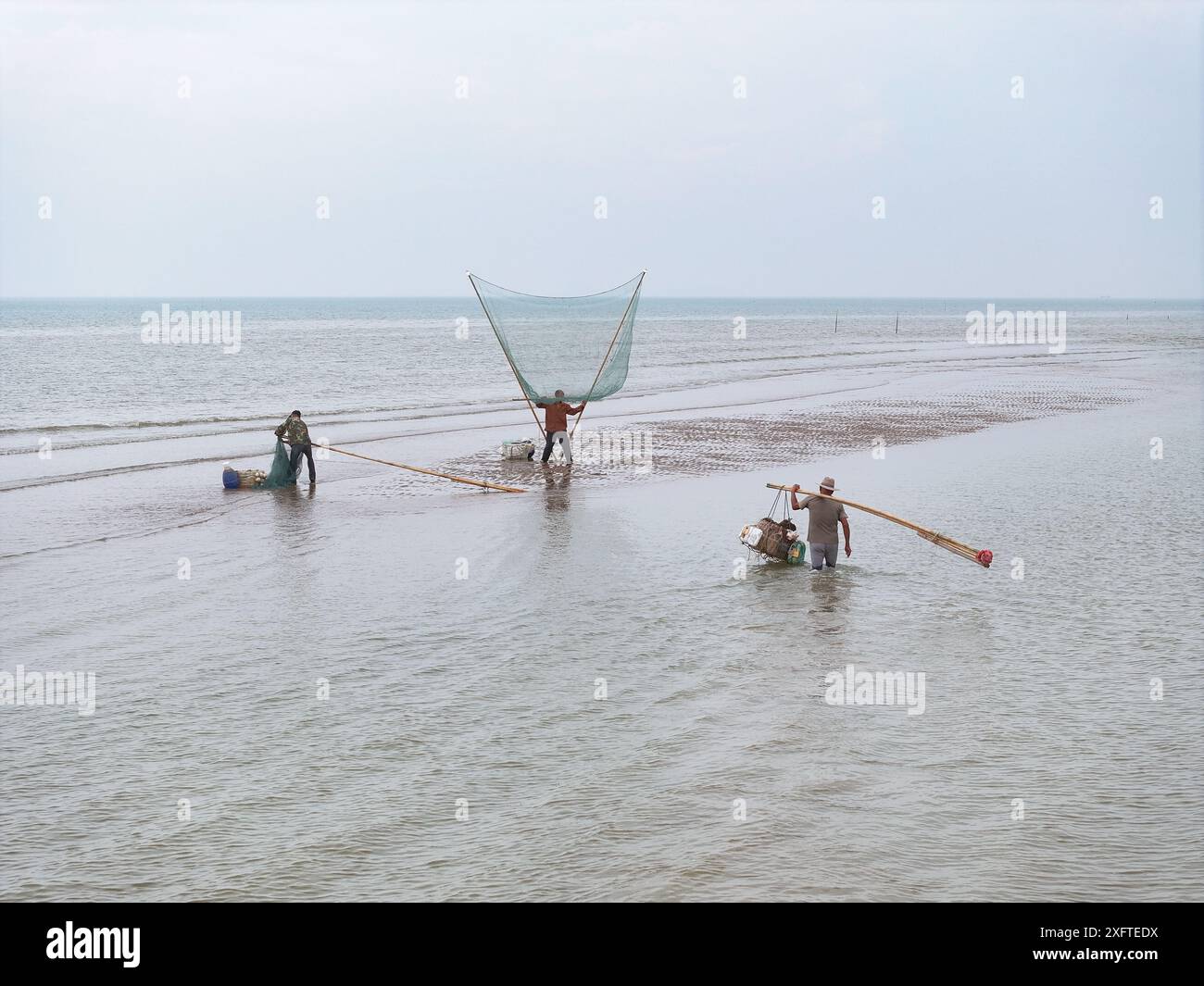 Shrimp push nets hi-res stock photography and images - Alamy