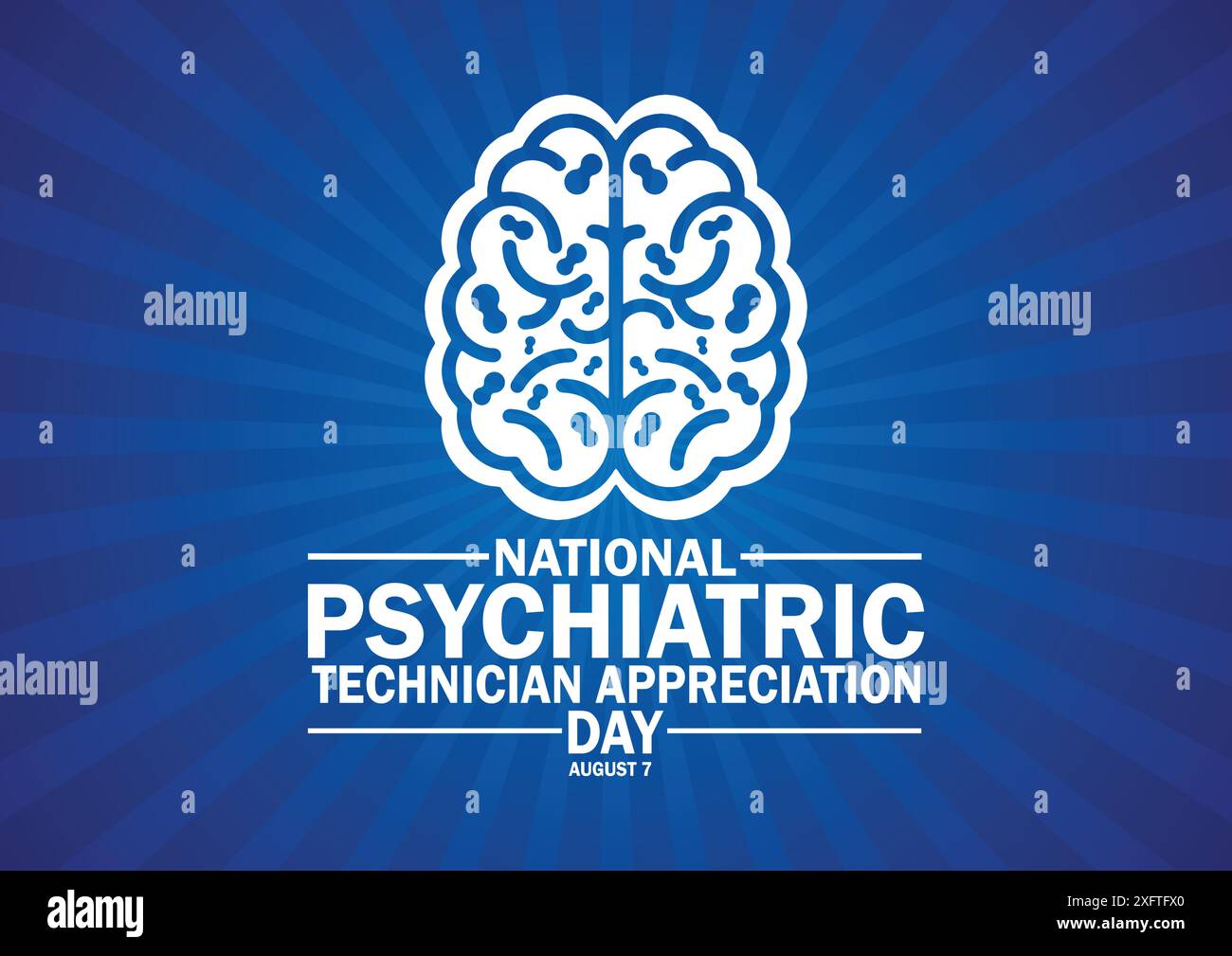 National Psychiatric Technician Appreciation Day. August 7. Vector ...
