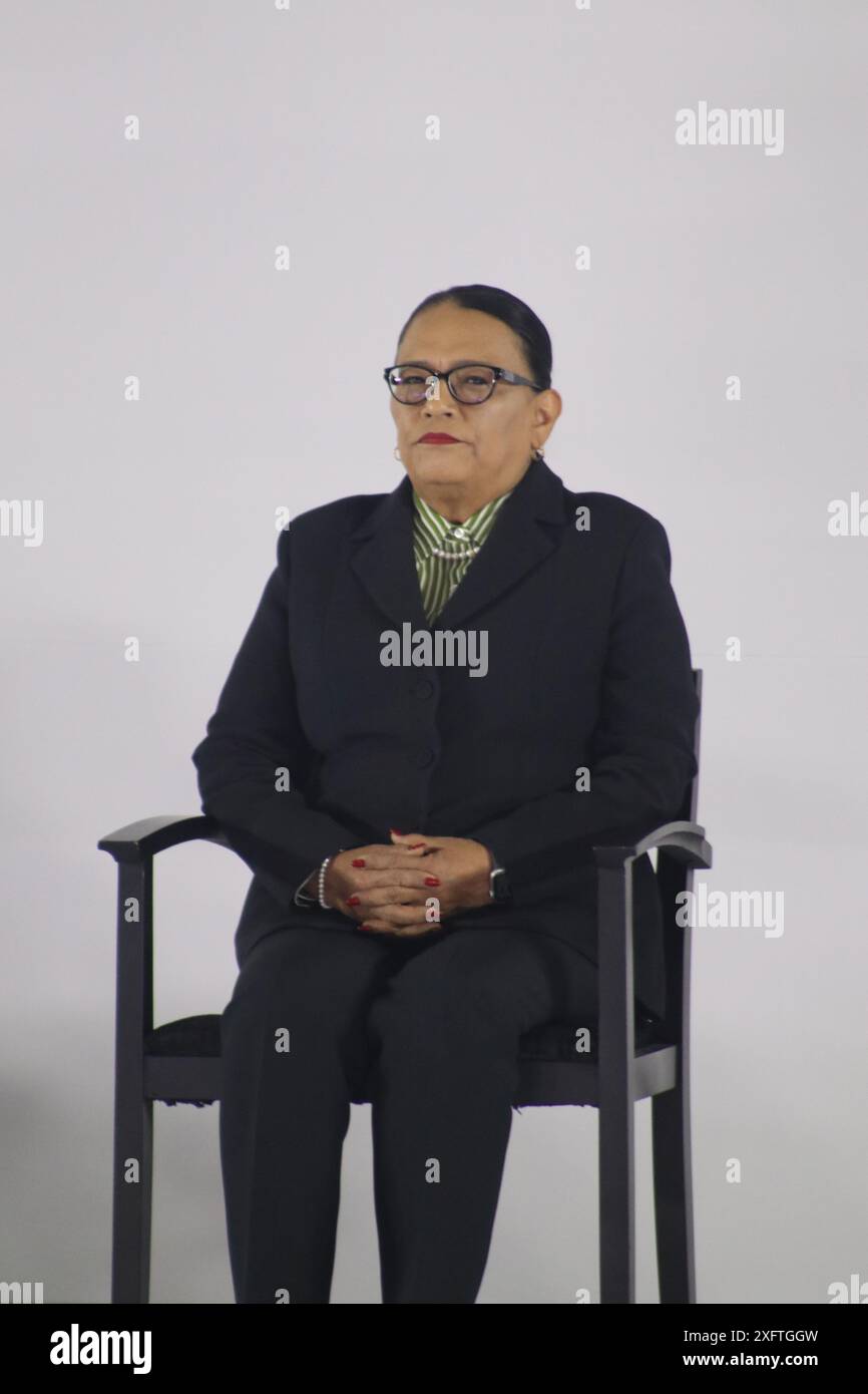 Mexico, Mexico. 04th July, 2024. Rosa Isela Rodríguez Velázquez, next ...