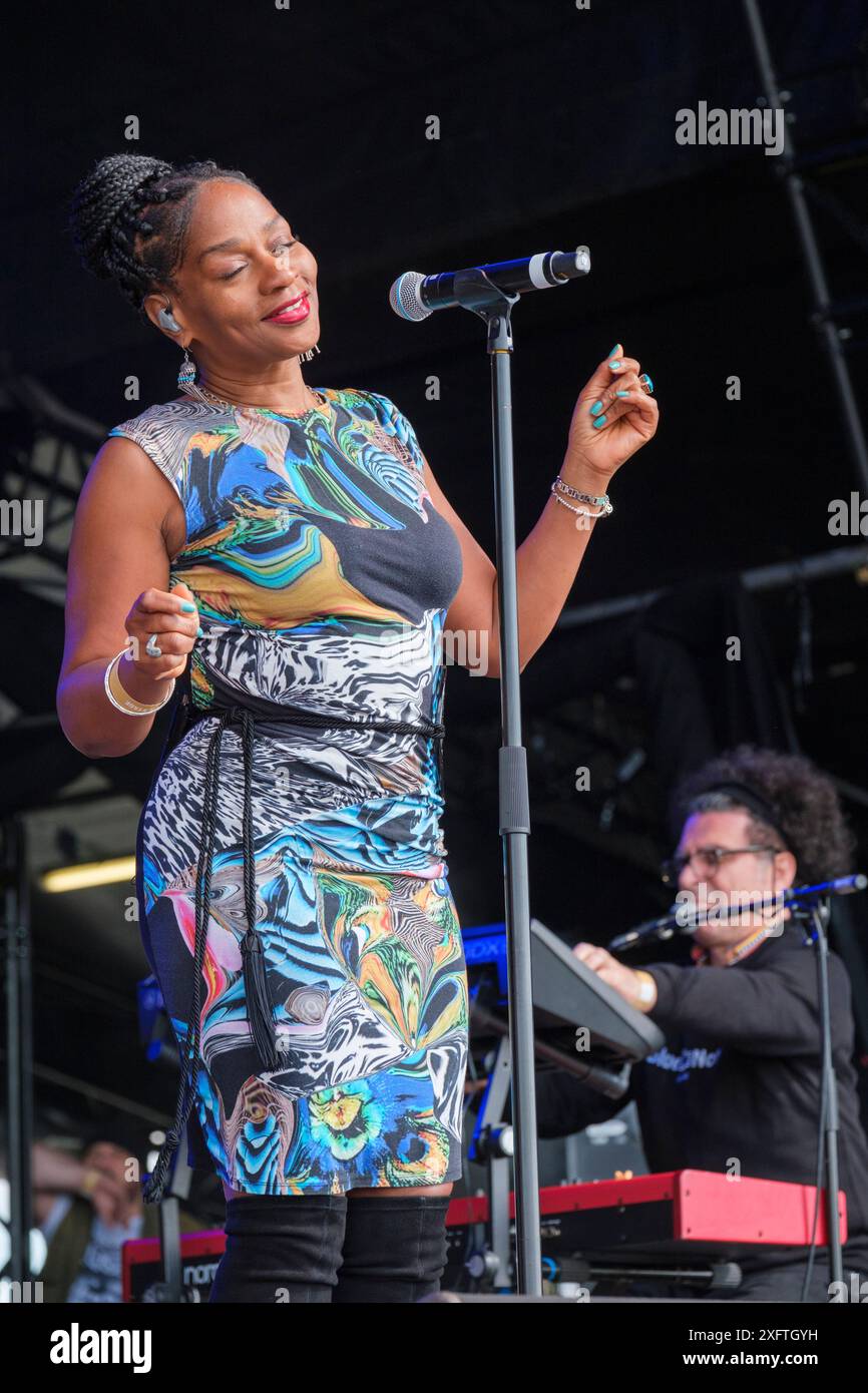 Joy Rose of Incognito performs at the Cambridge Club Festival, UK. June 8, 2024 Stock Photo - Alamy