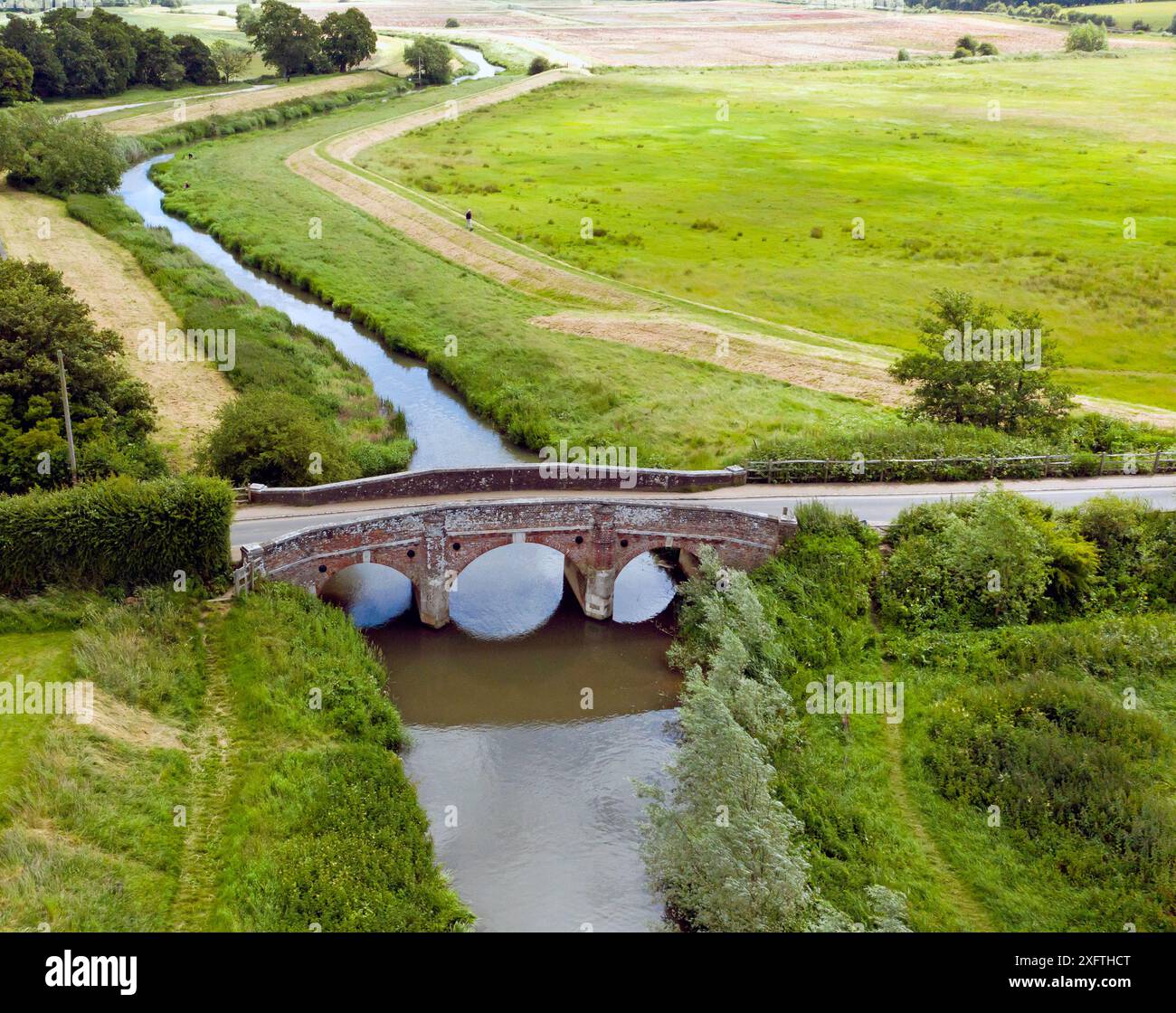 Aerial view of Bodium Bridge , taken from 60m West of the Bridge, East ...