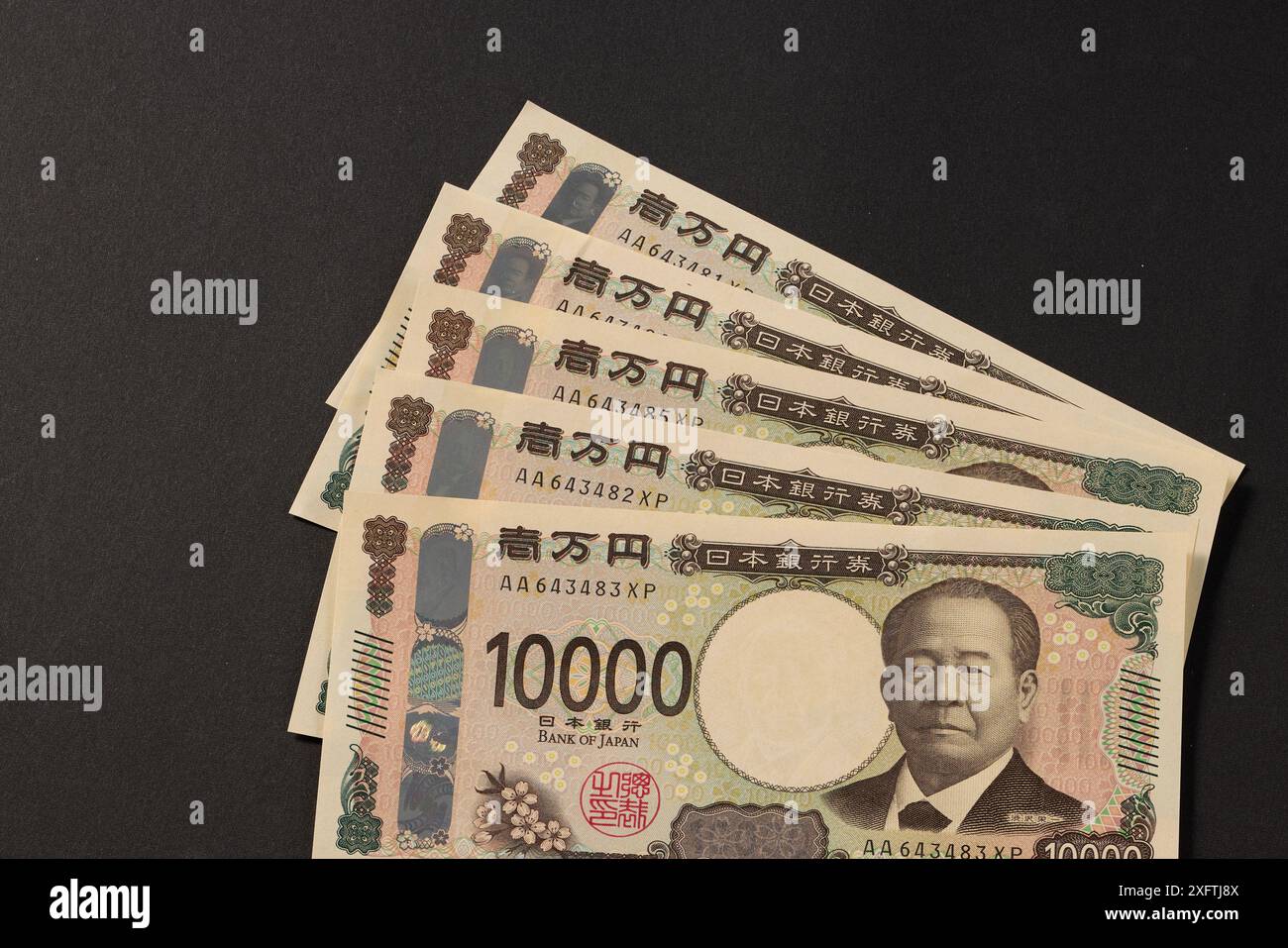 Tokyo, Japan. 5th July, 2024. A picture shows new Japanese banknotes ...
