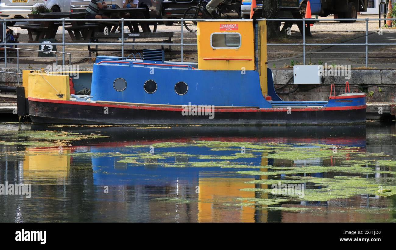 Chichester Canal, West Sussex, England. 27 June 2024. Egremont, a ...