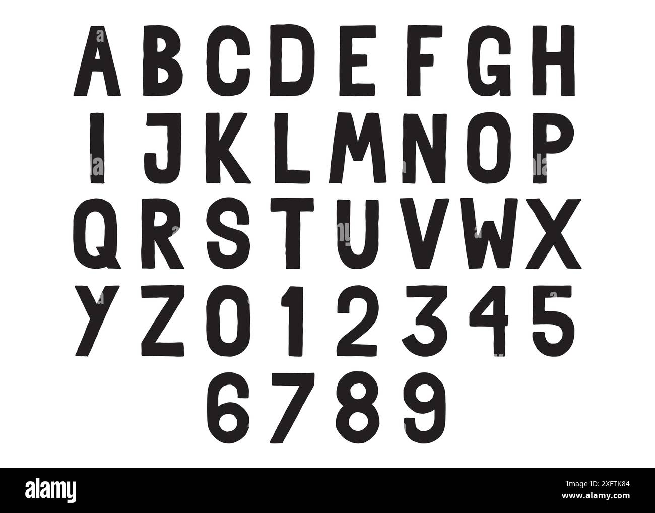 English alphabets vector Cut Out Stock Images & Pictures - Alamy