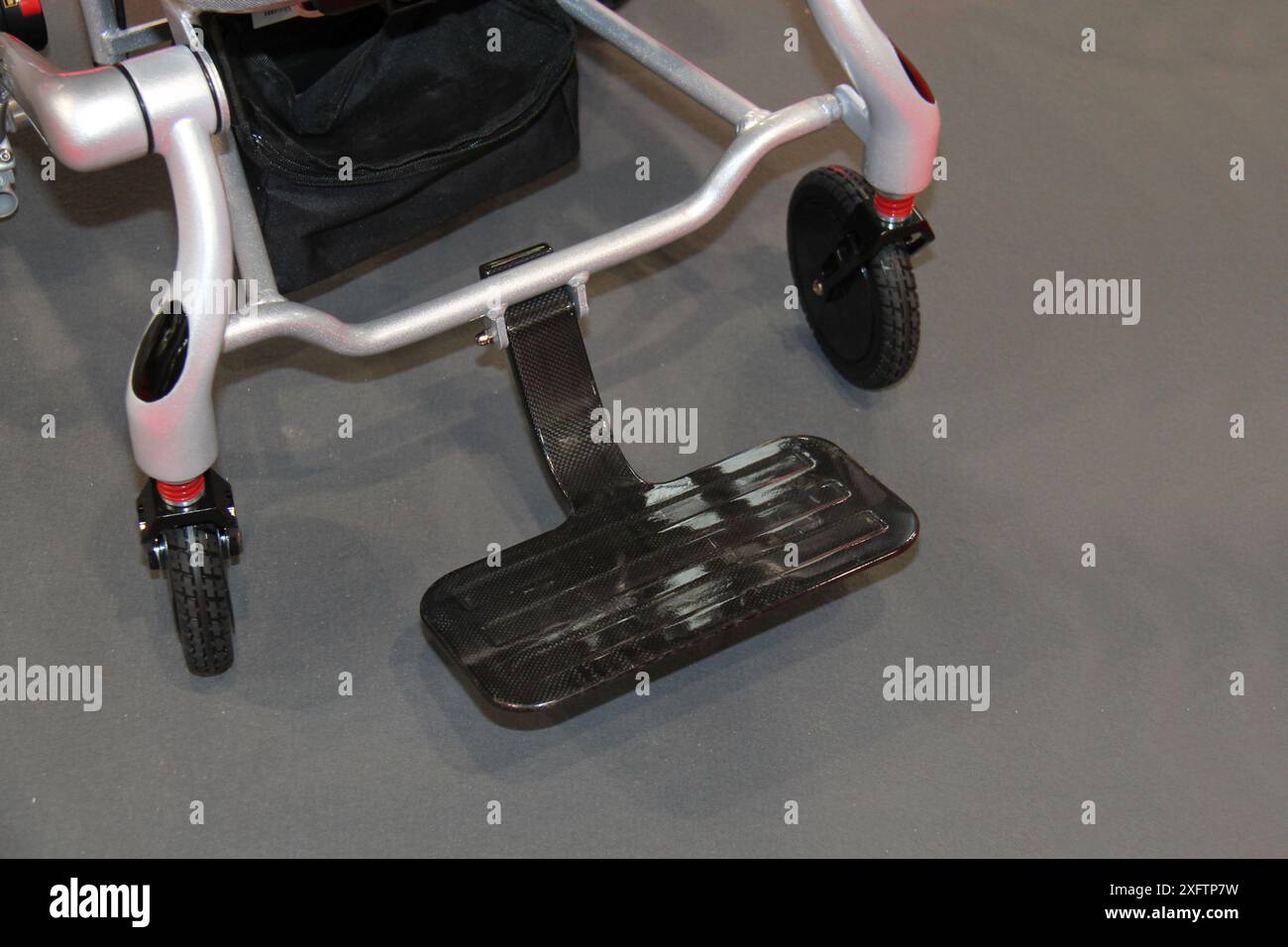 The Footrest on a New Manual Disability Wheelchair Stock Photo - Alamy