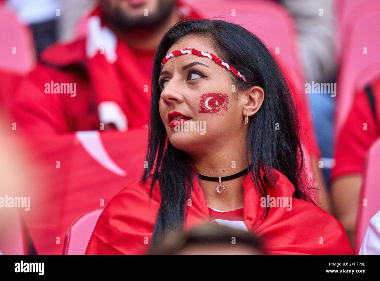 Fans TUR in the best of 16 match AUSTRIA - TÜRKIJE 1-2 of the UEFA ...