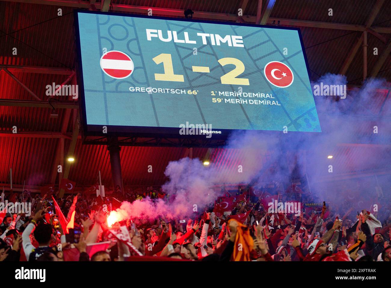 Team TUR Celebrate the victory in the best of 16 match AUSTRIA ...