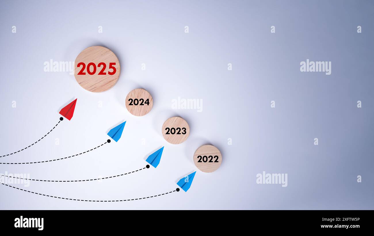 Red plane is heading to 2025 target, Business creativity new idea ...