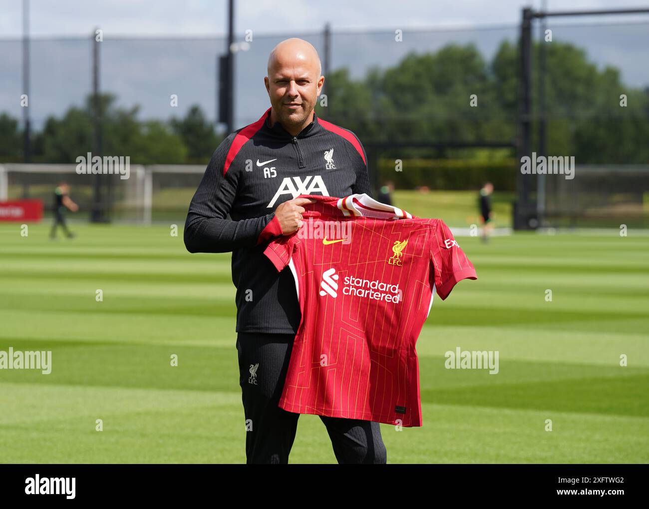New Liverpool manager Arne Slot during a photocall at the AXA Training ...