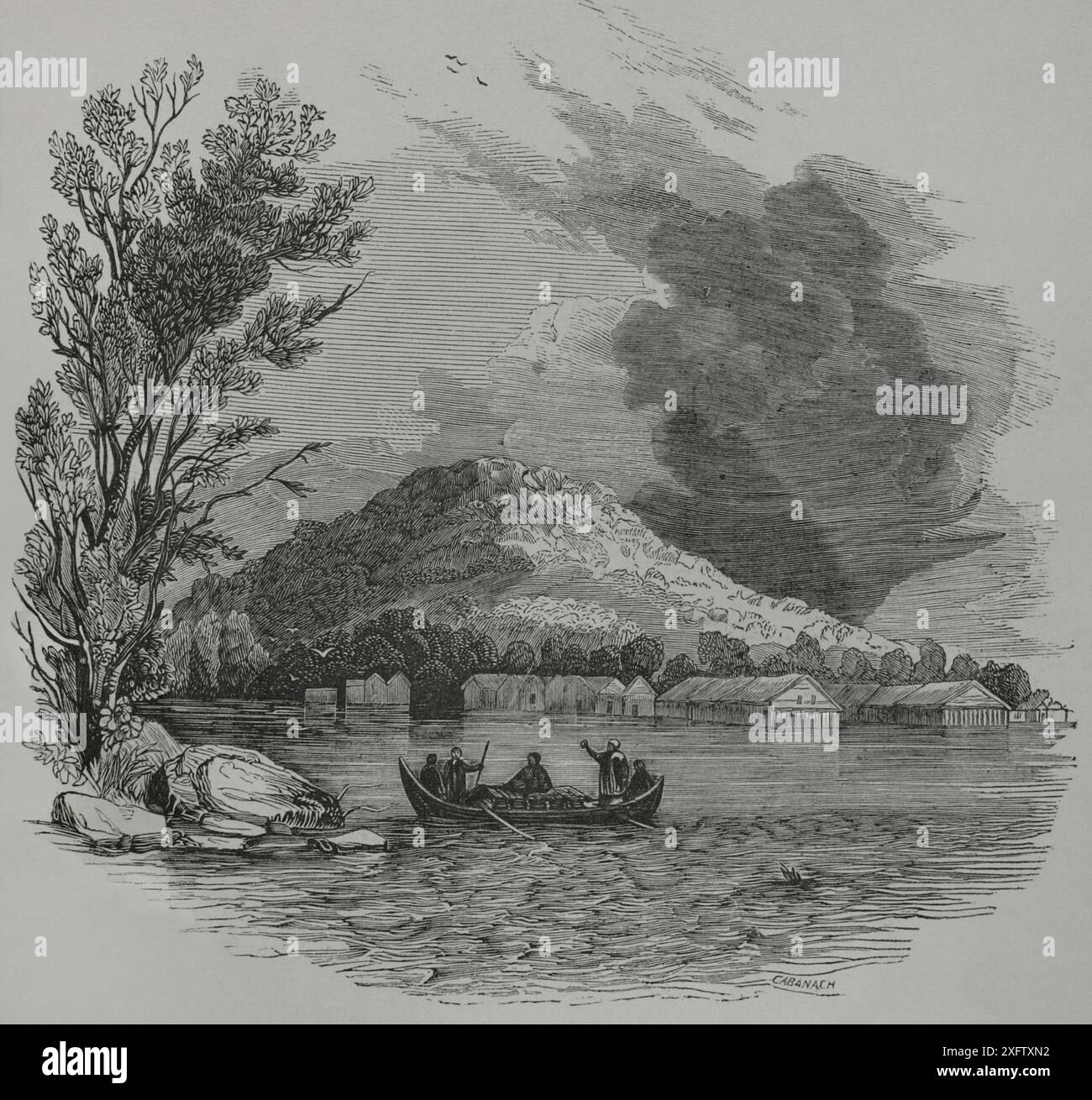 Philippines. Sulu Island. Sulu. View of the town. It was part of the ...