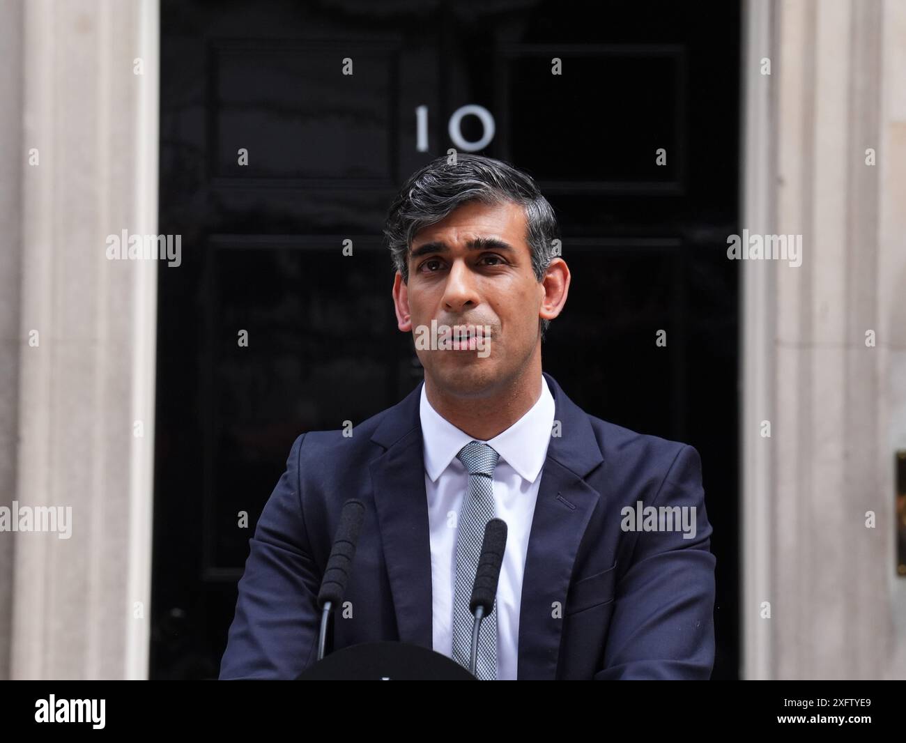 Outgoing Conservative Prime Minister Rishi Sunak Gives A Speech In 3931