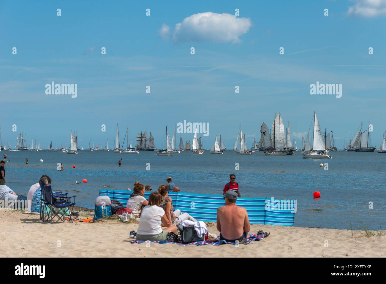 Windjammer Parade, Kiel Week 2024, Falkenstein Beach, Kiel, Kiel Fjord ...