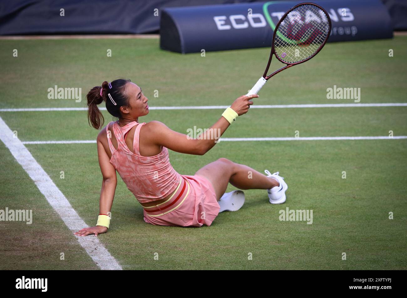 Berlin, Germany - June 19, 2024: Qinwen ZHENG of China in action during ...