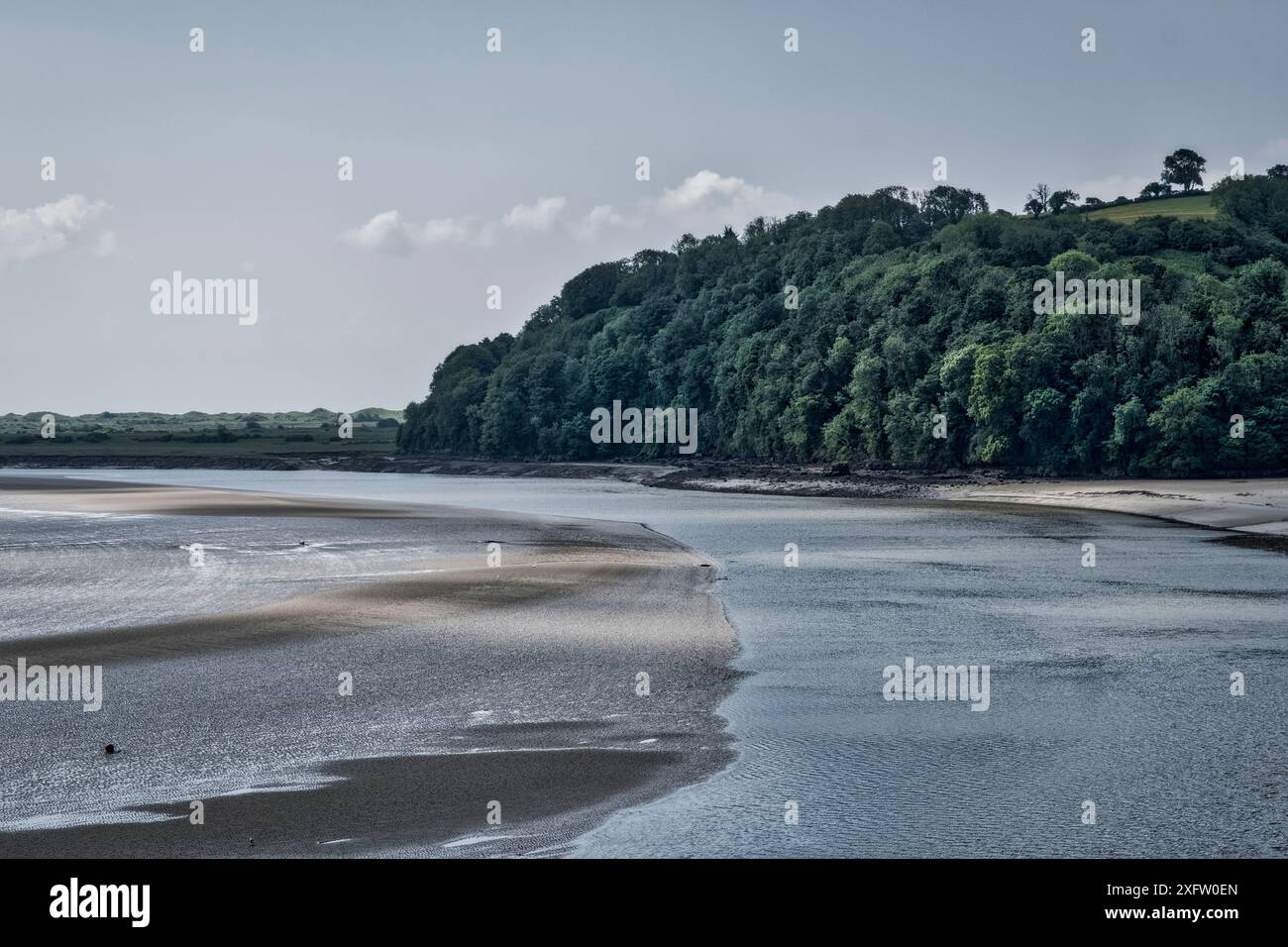 Laugharne, Wales, castle landscape, Dylan Thomas Stock Photo - Alamy