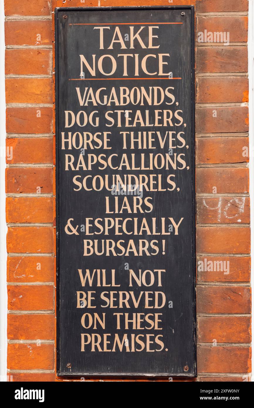 Funny pub sign hi-res stock photography and images - Alamy