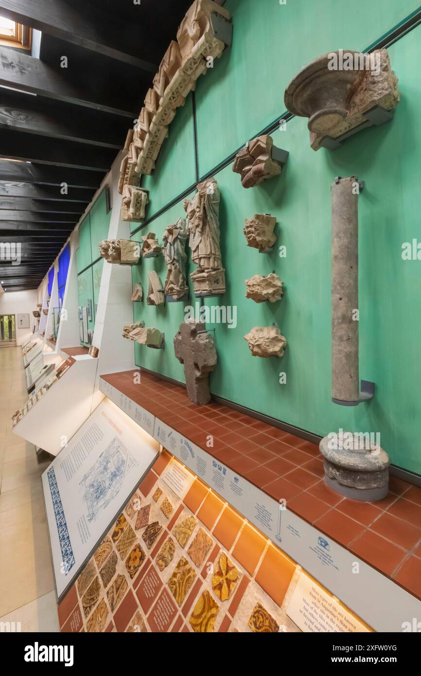 England, Kent, Canterbury, St.Augustines Abbey, The Museum, Display of ...