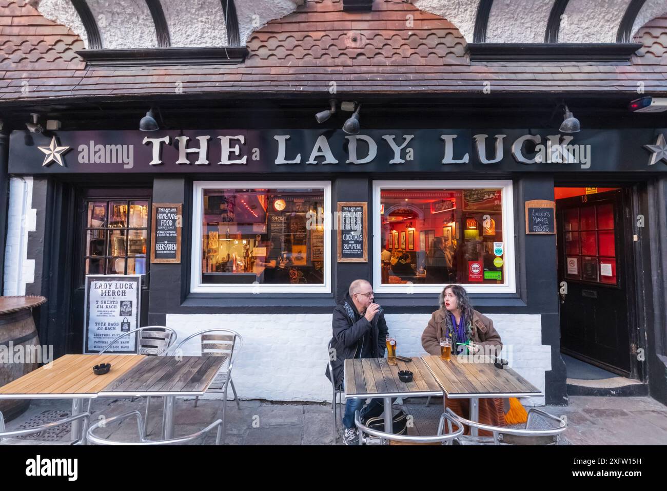 England, Kent, Canterbury, The High Street, Exterior view of The Lady ...