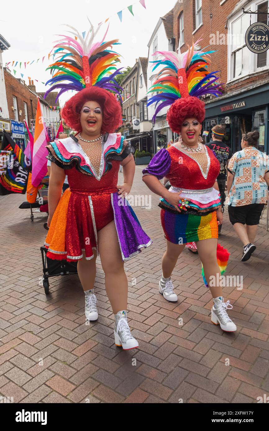 England, Kent, Canterbury, The Annual Canterbury Pride Parade, Two ...
