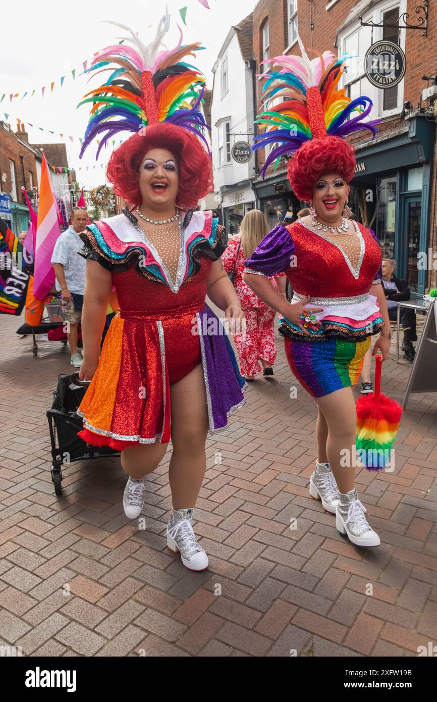England, Kent, Canterbury, The Annual Canterbury Pride Parade, Two ...