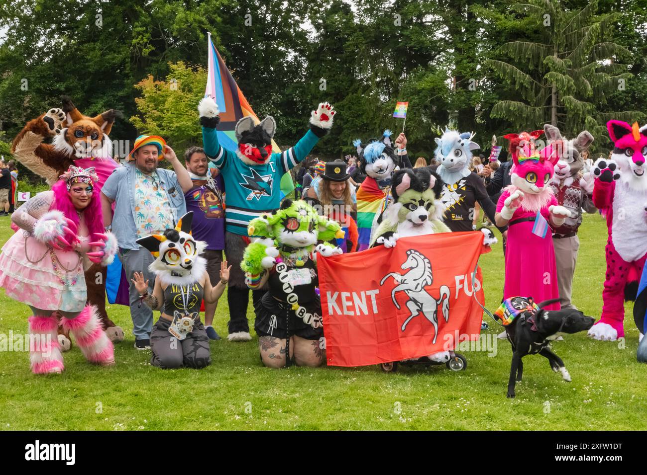 England, Kent, Canterbury, The Annual Canterbury Pride Parade ...