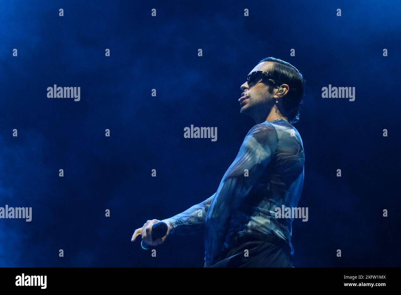 Italian singer, Mahmood performs live on stage during the Termoli ...