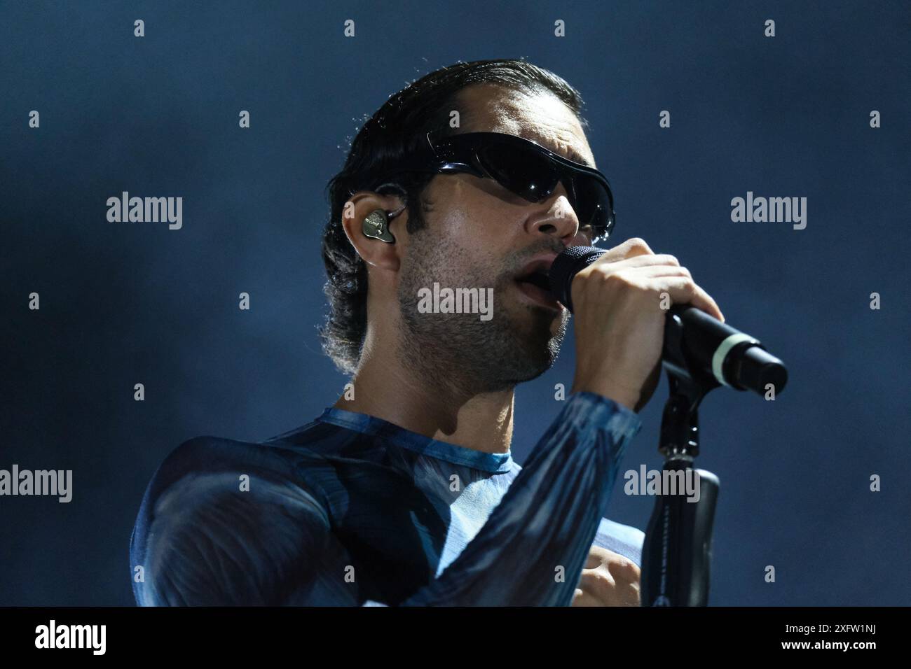 Italian singer, Mahmood performs live on stage during the Termoli ...