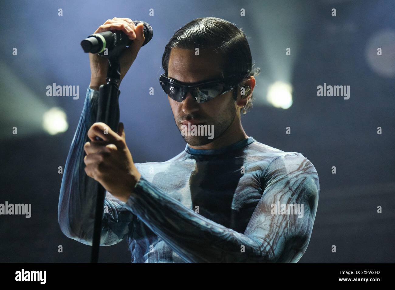 Italian singer, Mahmood performs live on stage during the Termoli ...