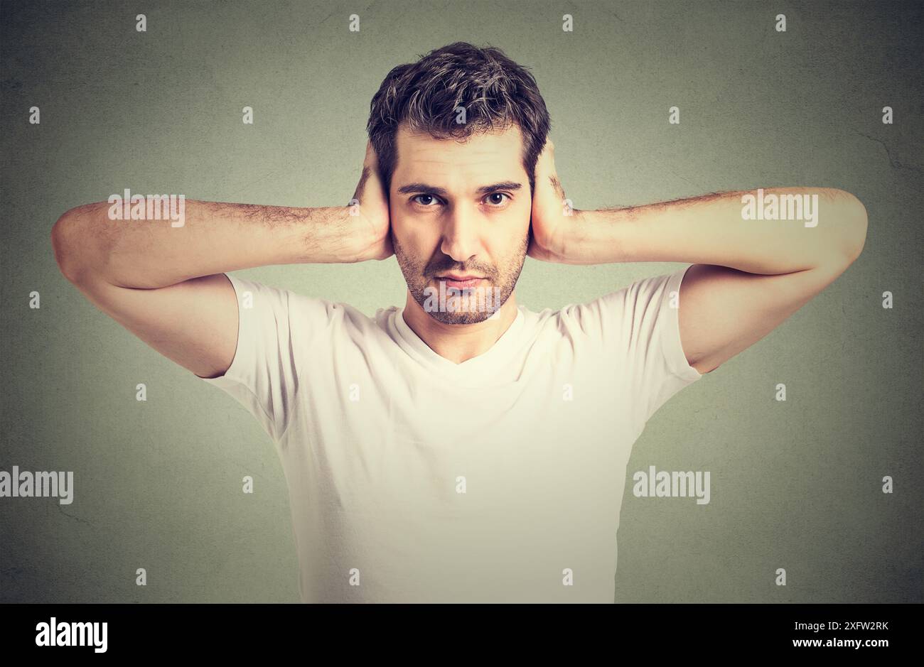 Closeup portrait handsome, peaceful, tranquil, looking relaxed, young ...