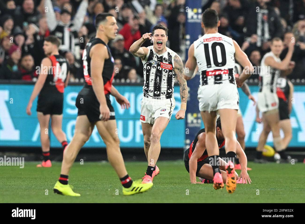 Melbourne, Australia. 05th July, 2024. Jack Crisp of Collingwood ...