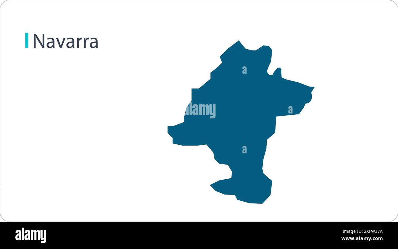 Map of Navarra1, Spain map, region of Spain, showing its states and ...