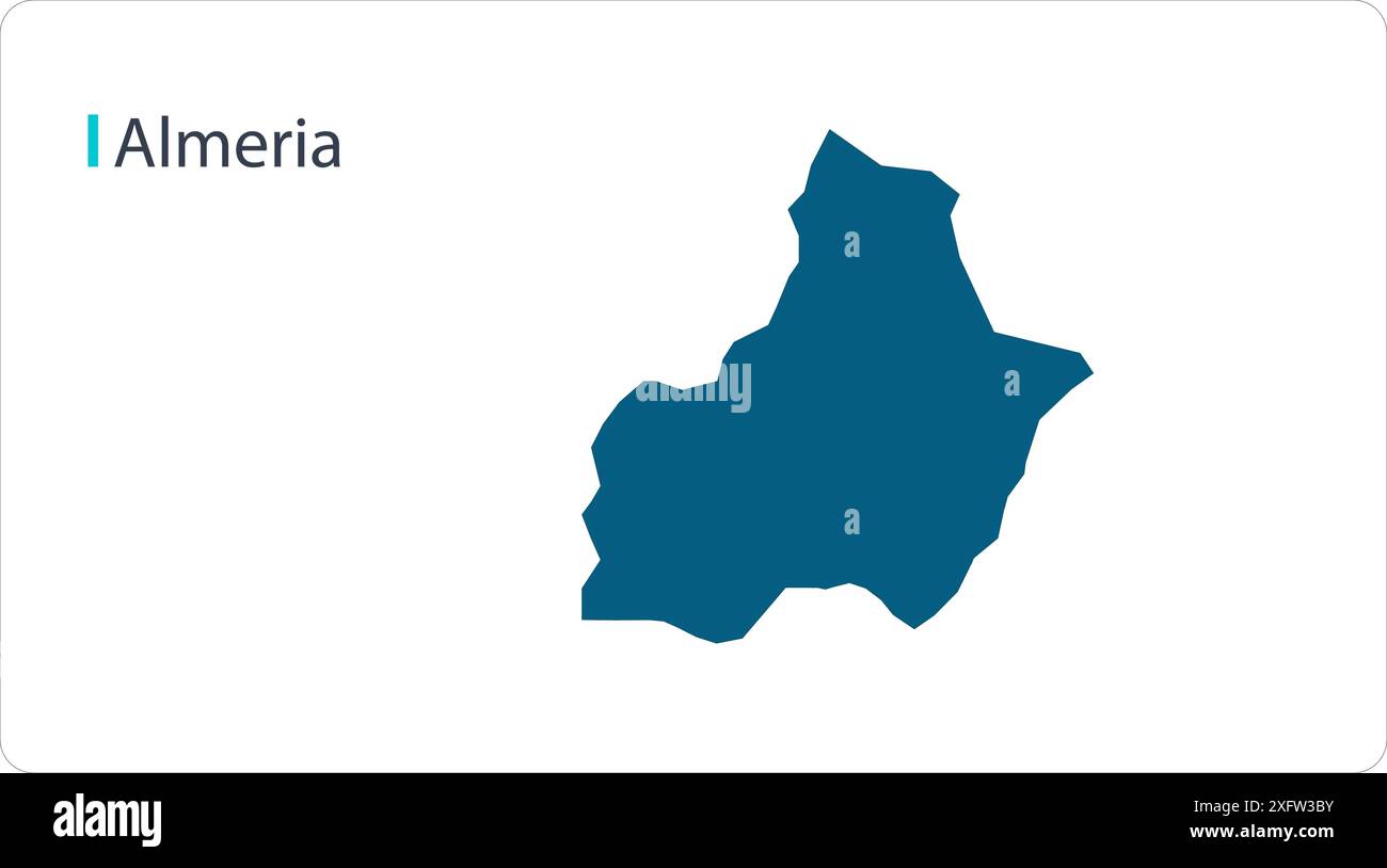Map of Almeria1, Spain map, region of Spain, showing its states and ...