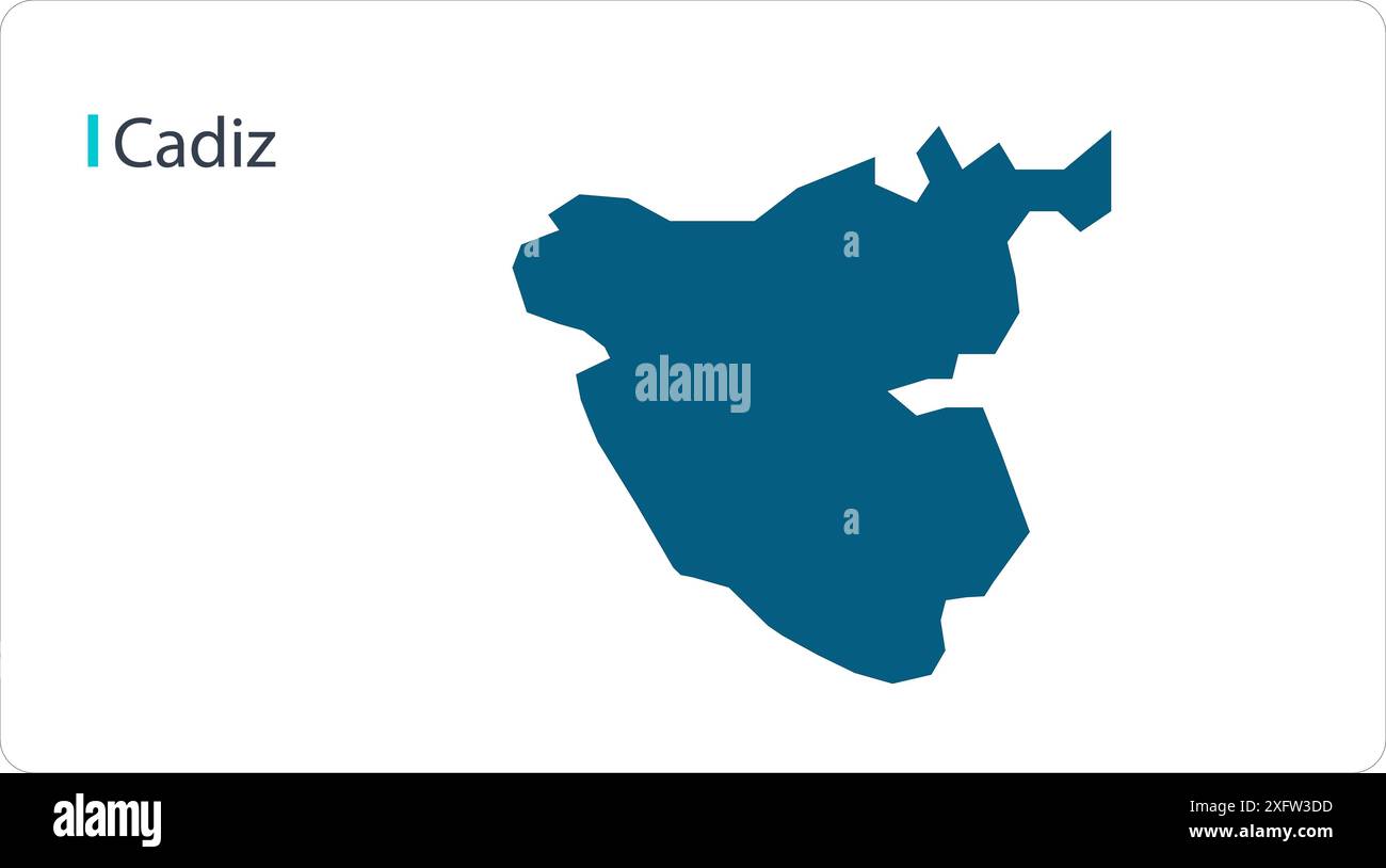 Map of Cadiz1, Spain map, region of Spain, showing its states and ...