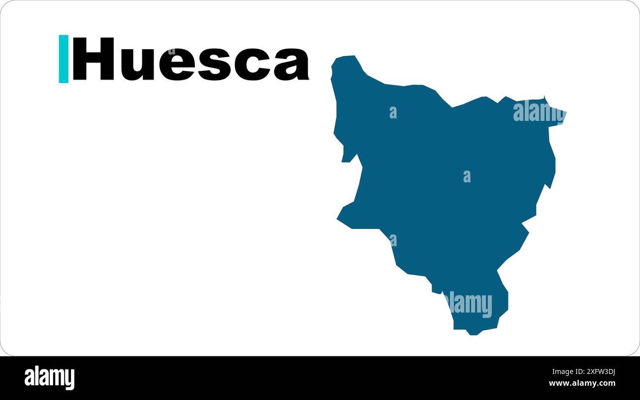 Map of Huesca1, Spain map, region of Spain, showing its states and ...