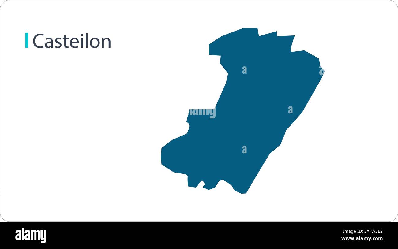 Map of Casteilon1, Spain map, region of Spain, showing its states and ...