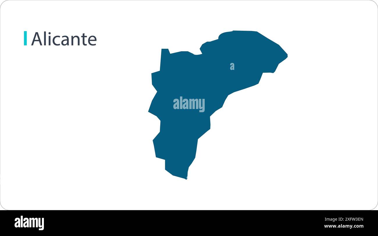 Map of Alicante1, Spain map, region of Spain, showing its states and ...