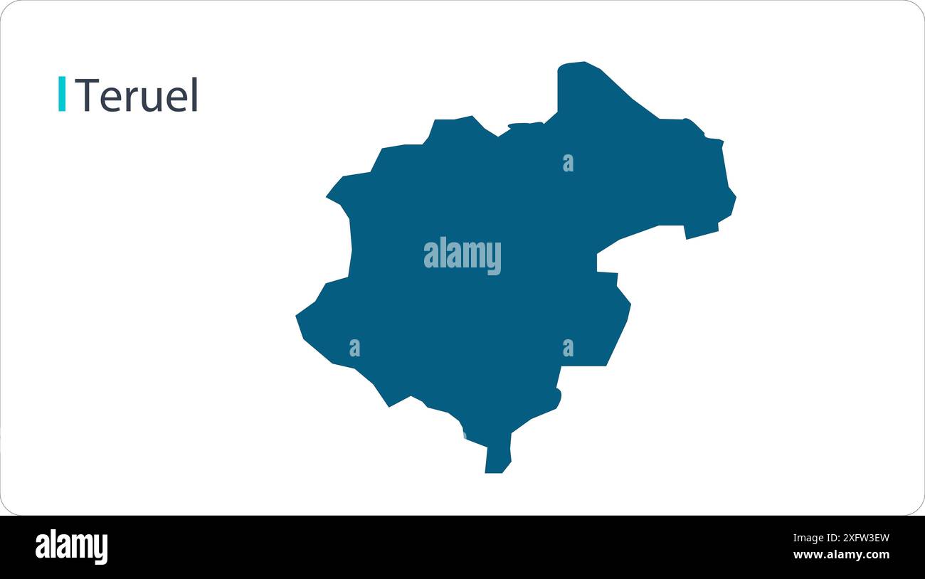 Map of Teruel1, Spain map, region of Spain, showing its states and ...