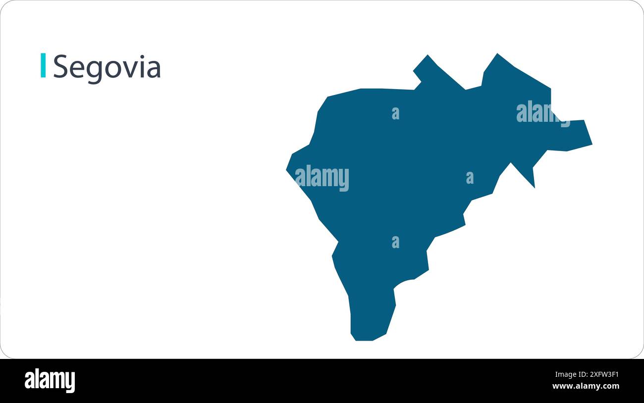 Map of Segovia1, Spain map, region of Spain, showing its states and ...