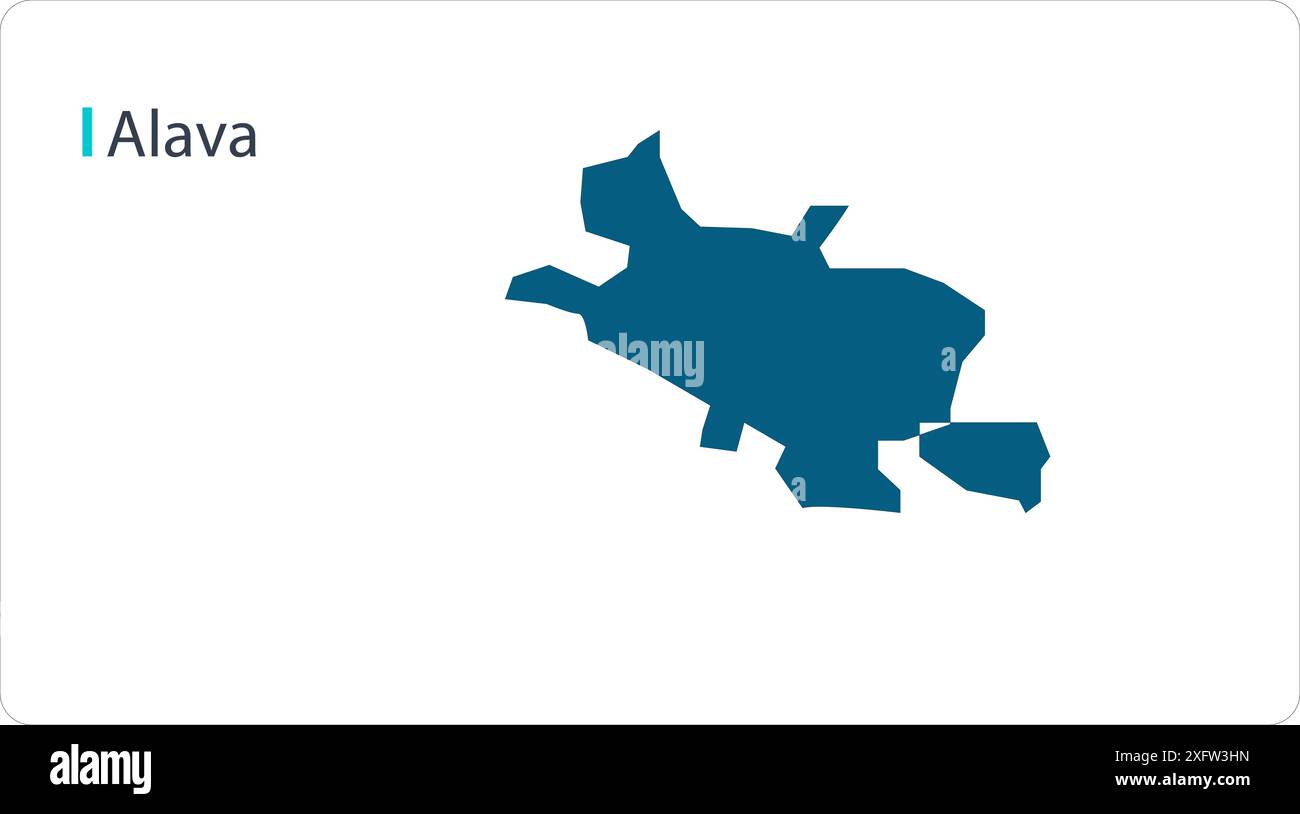 Map of Alava, Spain map, region of Spain, showing its states and cities ...