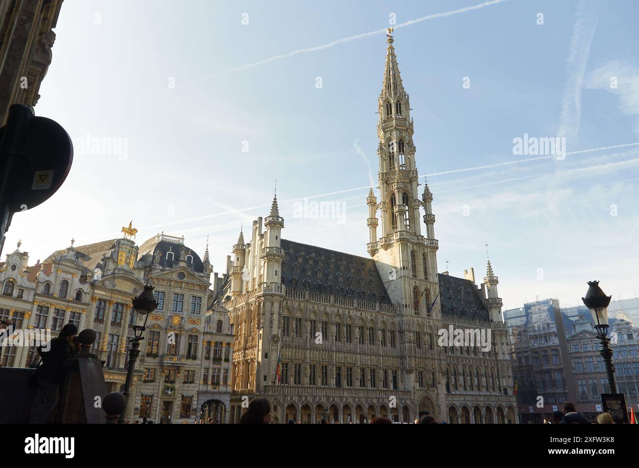 28-10-2014 Brussels, Belgium - The stunning Brussels Town Hall with its ...