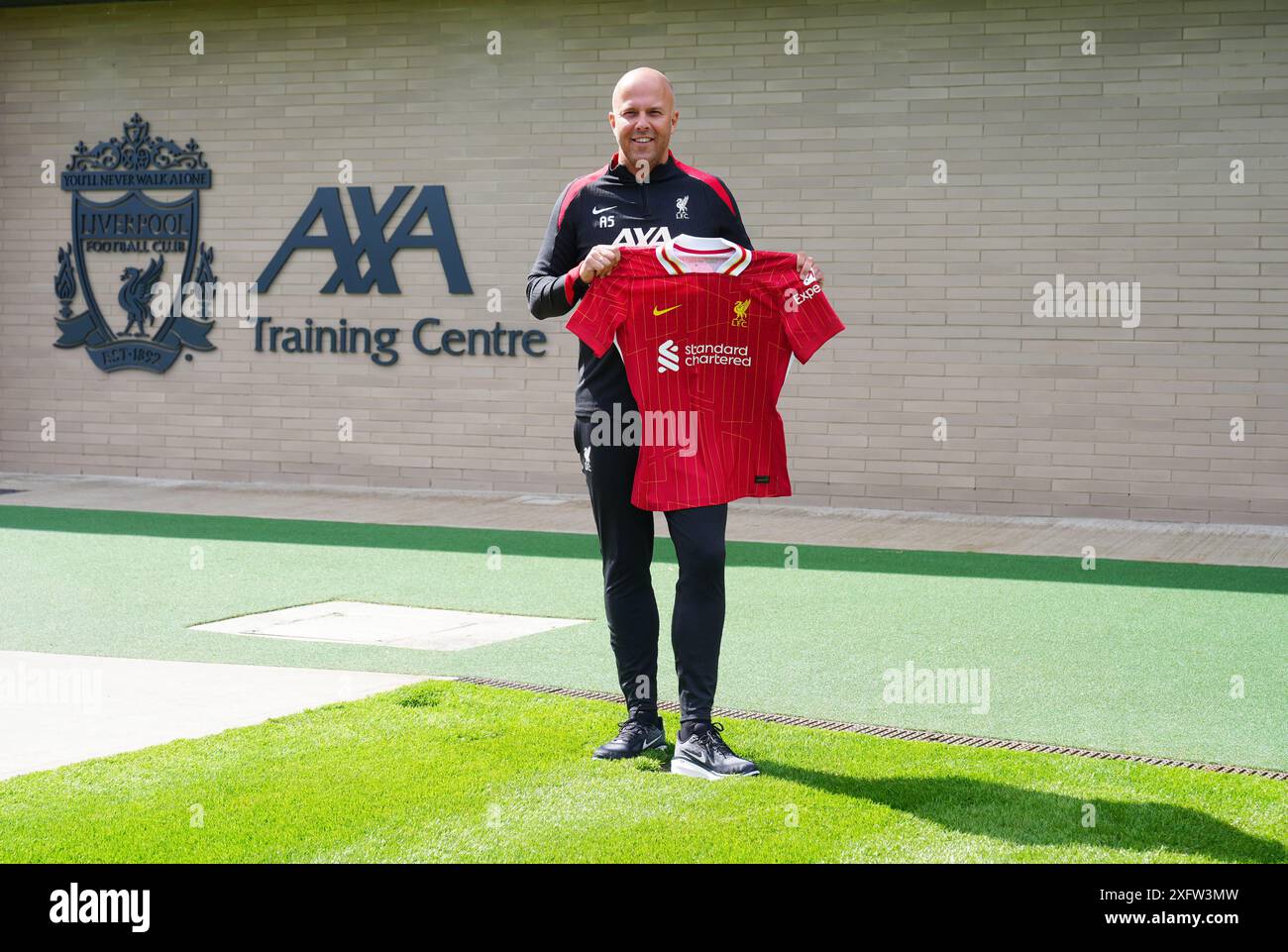 New Liverpool manager Arne Slot during a photocall at the AXA Training ...