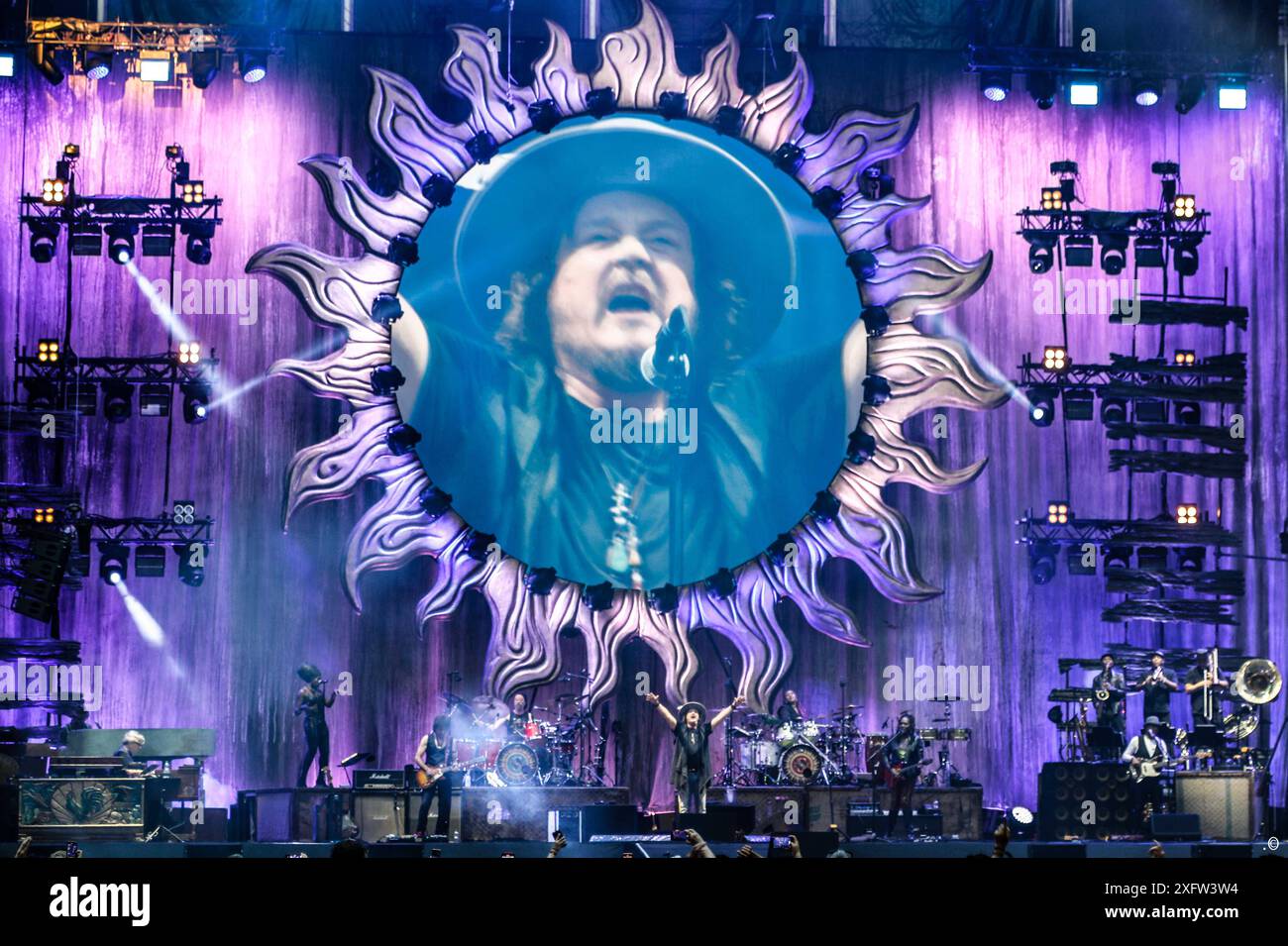 Italian singer Music Concert - Zucchero Zucchero Fornaciari during ...