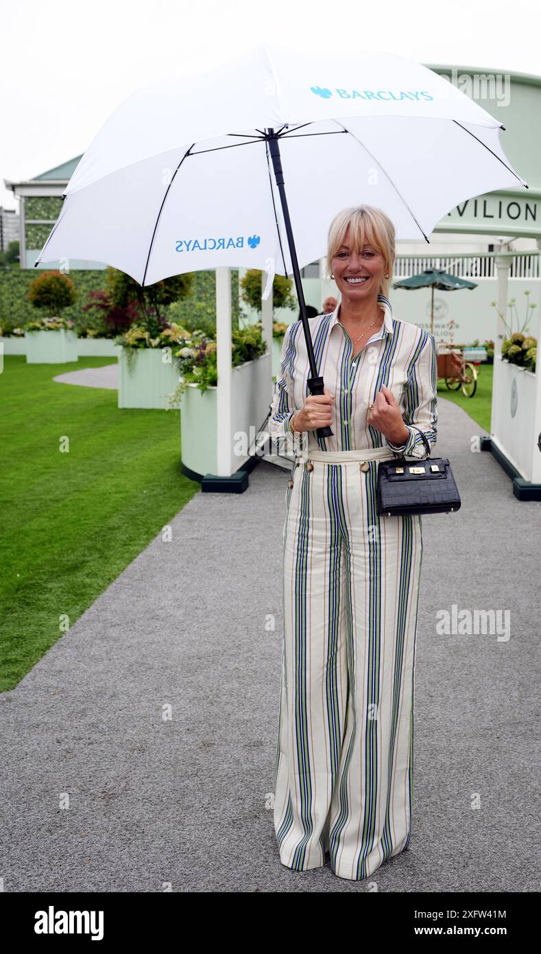 Clodagh McKenna at the Rosewater Pavilion as she arrives on day five of ...