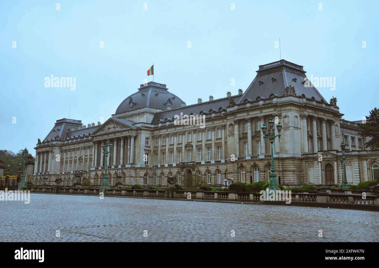 29-10-2014 Brussels, Belgium - The Royal Palace of Brussels under ...