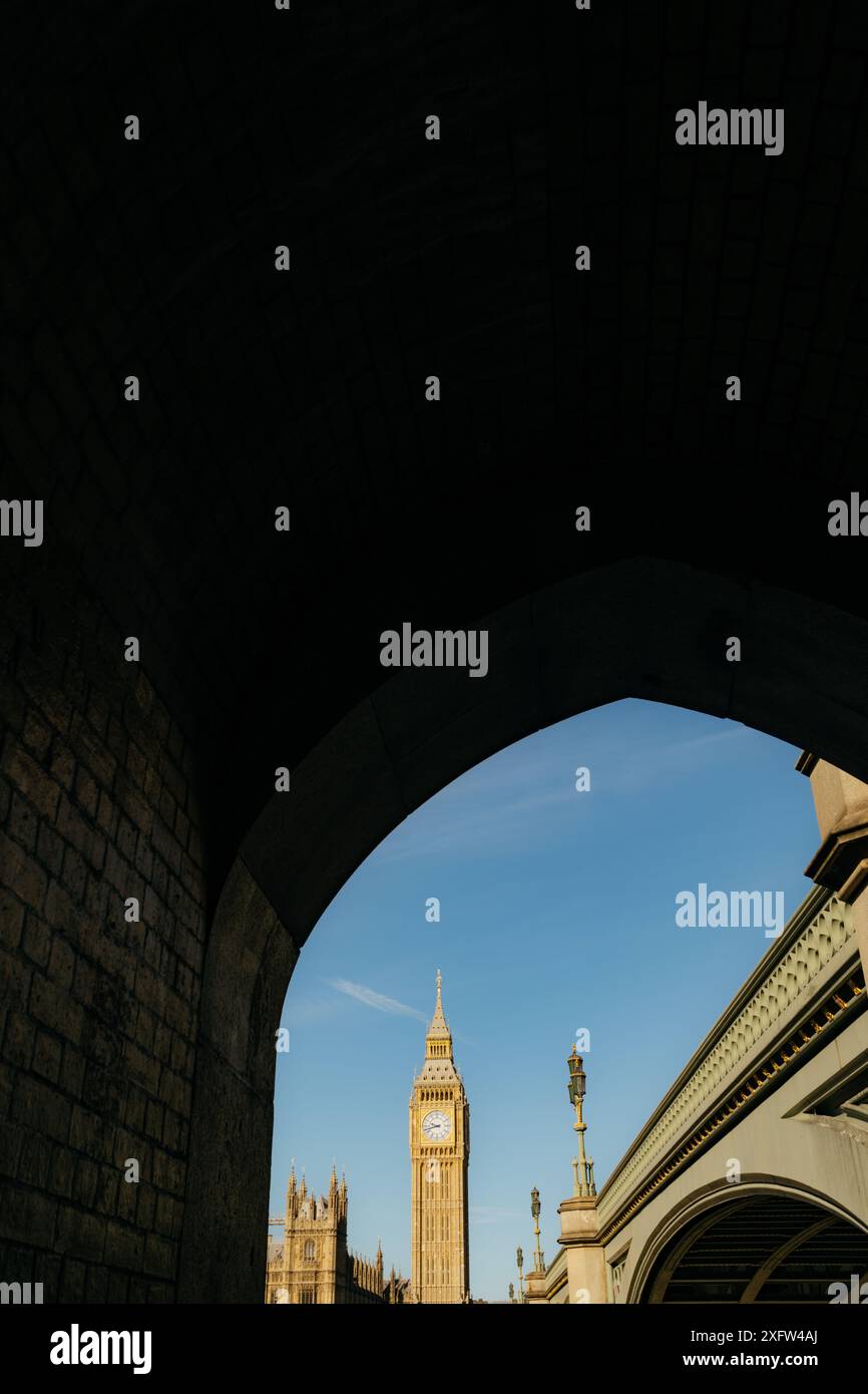 'Big Ben' Elizabeth Tower of the Palace of Westminster viewed from an ...