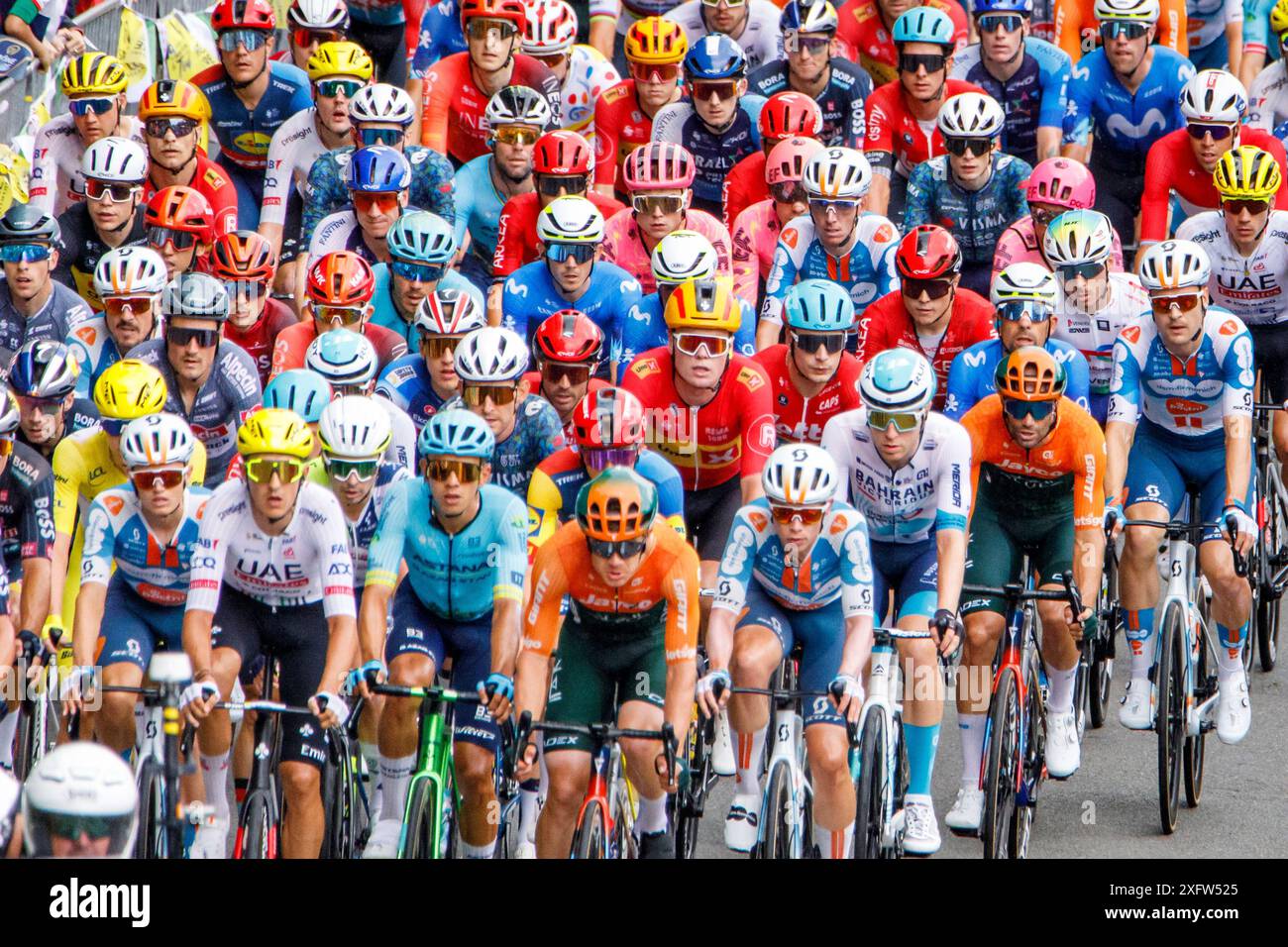 The competitors in the 2024 edition of the Tour de France bicycle ...