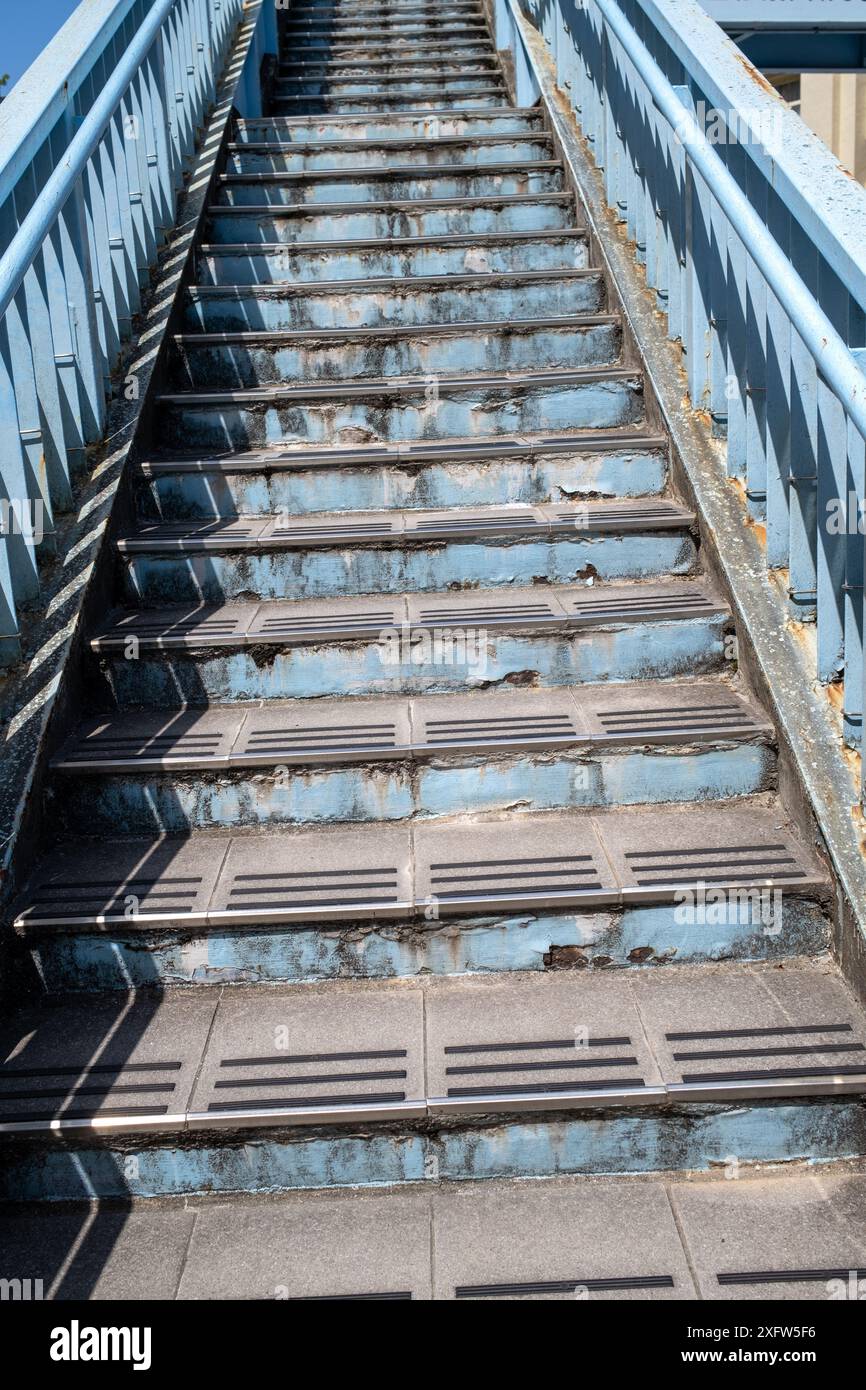Pedestrian Bridge Stairs in Midtown Tokyo Japan Stock Photo - Alamy