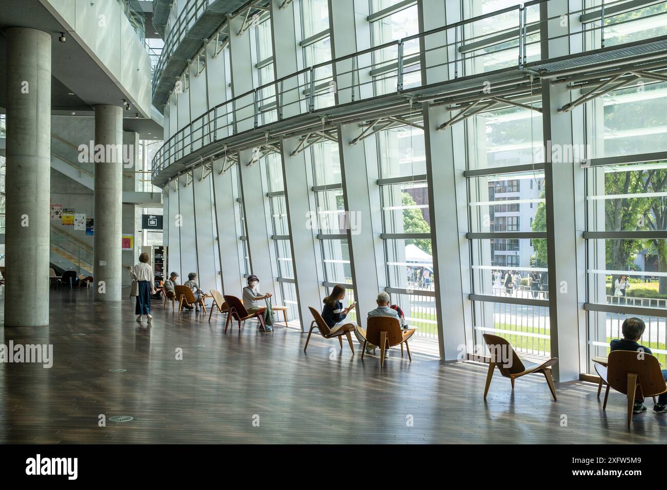 Foyer at The National Art Center in Tokyo Japan Stock Photo - Alamy