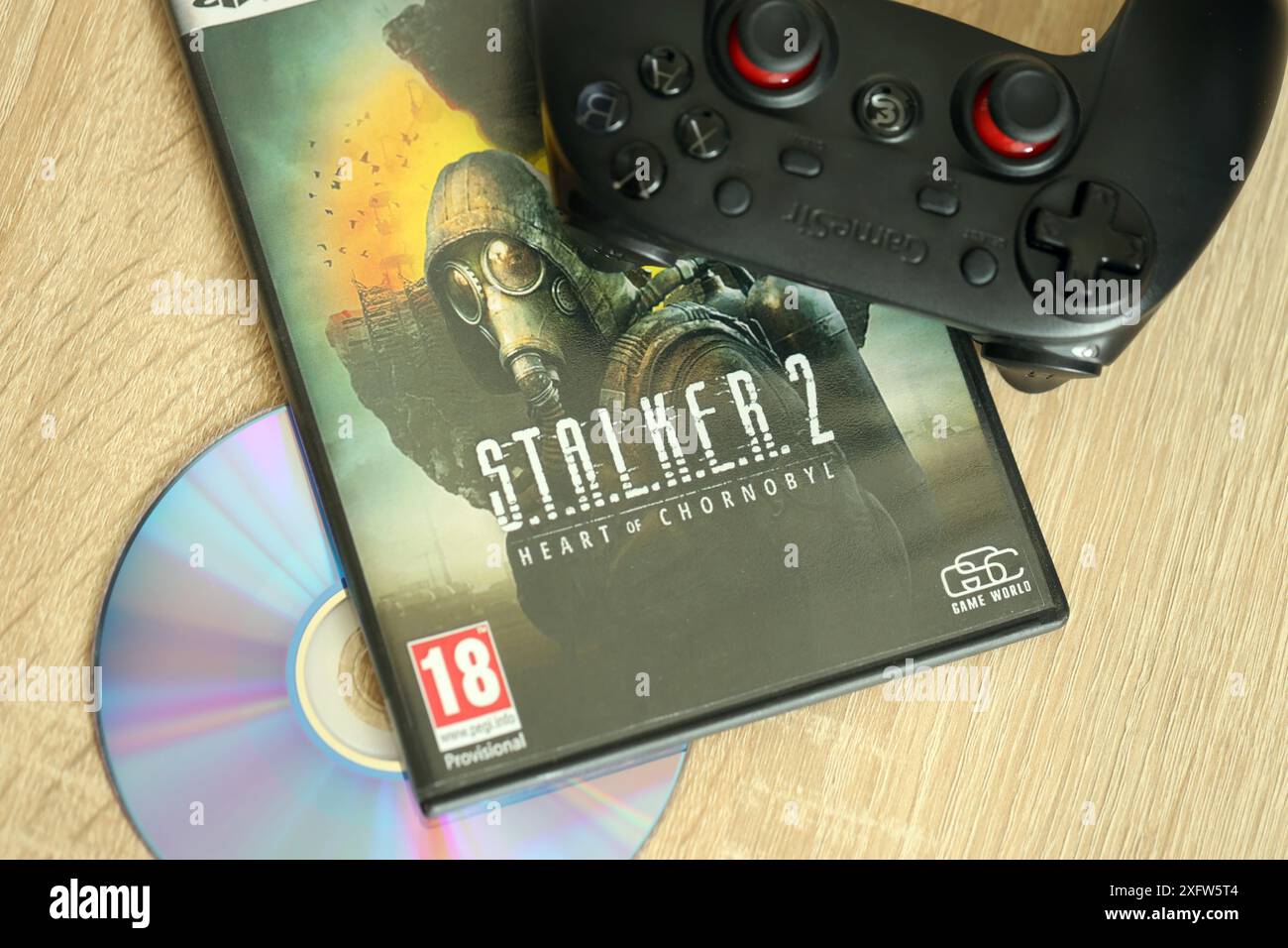 KYIV, UKRAINE - JUNE 26, 2024 Stalker 2 PS5 video game disc box for ...